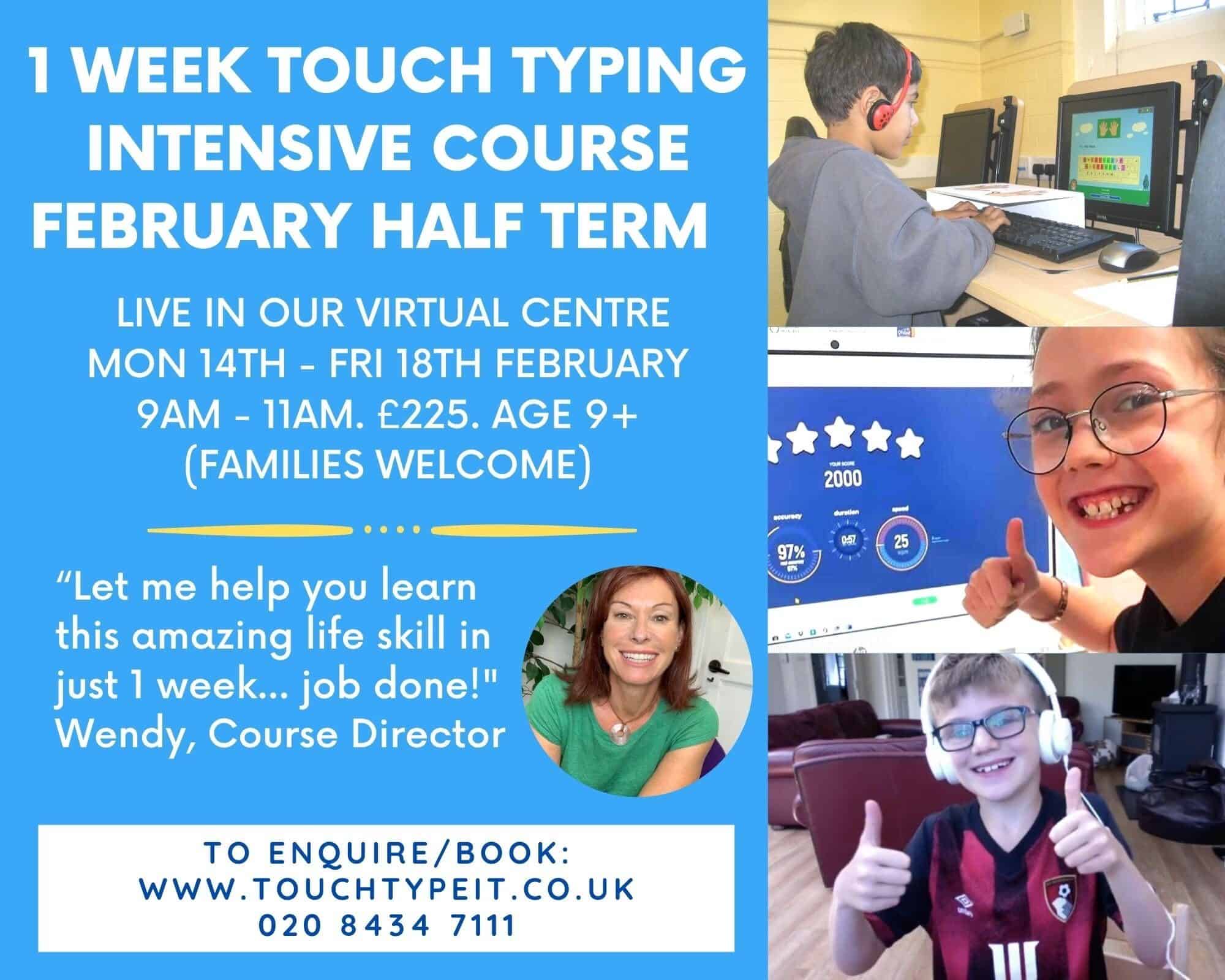 Half Term Intensive Touch Typing Course - Type It!